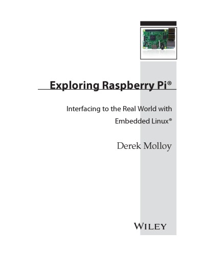 Ebook – Exploring Raspberry Pi: interfacing to the real world with embedded Linux (PDF Instant ...