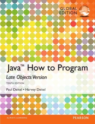 Ebook – Java: how to program: late objects version (PDF Instant Download) – Ebook Store
