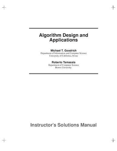 Ebook – Instructor’s Solutions Manual to Algorithm Design and Applications (PDF Instant Download ...